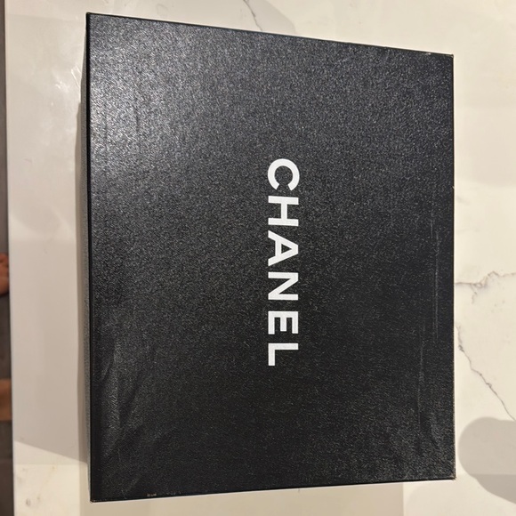 CHANEL | Shoes | Chanel Black Gift Box With White Logo | Poshmark